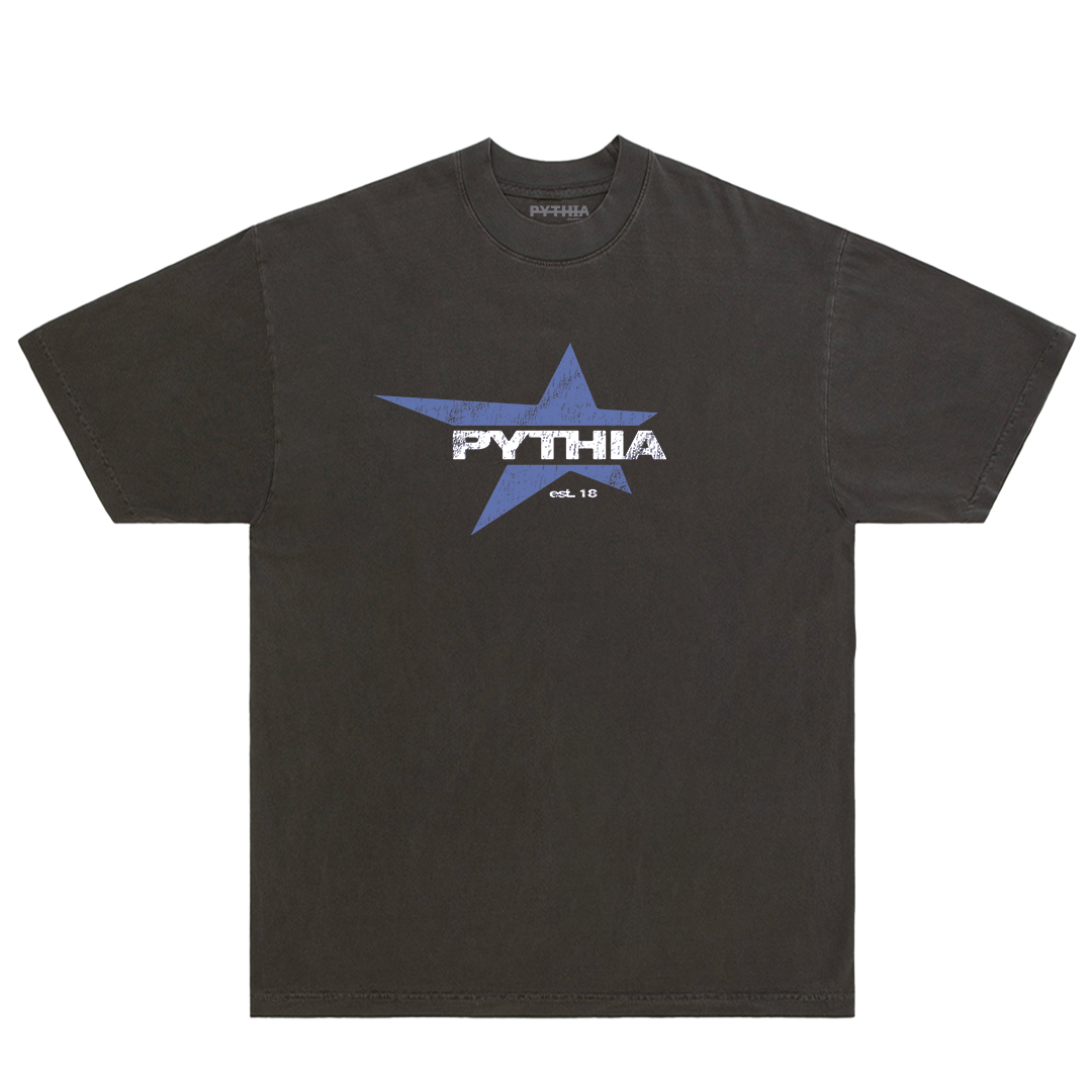 VINTAGE WASH STAR TEE – PYTHIA