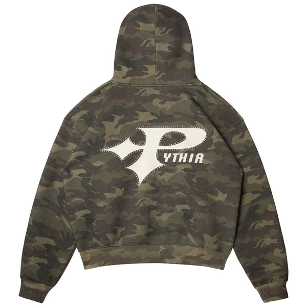 CURSIVE LOGO HOODIE - WASHED BLUE – PYTHIA